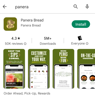How can I download, un-install, or re-install the Panera app?