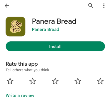 How can I download, un-install, or re-install the Panera app?