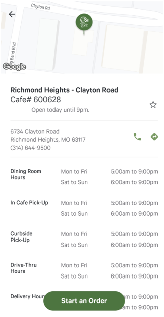 How do I navigate the Panera mobile app?