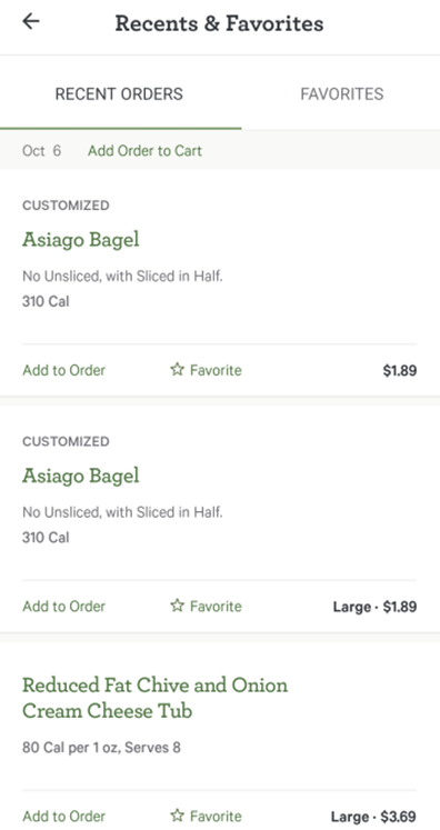 How do I navigate the Panera mobile app?