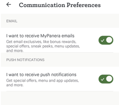 How do I navigate the Panera mobile app?