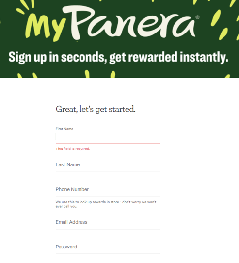 How do I sign up for MyPanera?