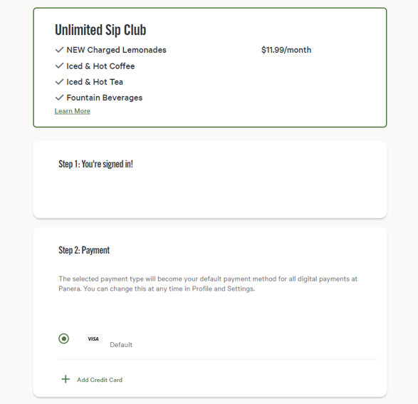How do I enroll in the Unlimited Sip Club?
