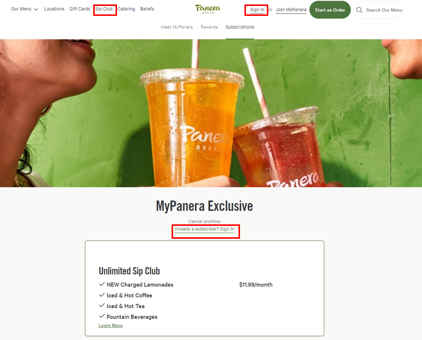 How do I enroll in the Unlimited Sip Club?