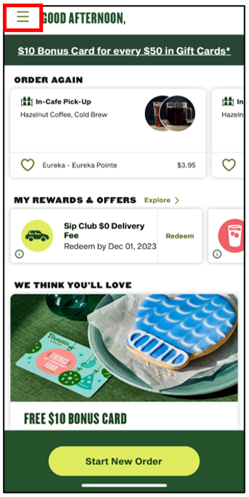 How do I add a Panera Bread Gift Card to pay for my Unlimited Sip Club ...