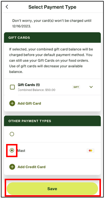 How do I add a Panera Bread Gift Card to pay for my Unlimited Sip Club ...
