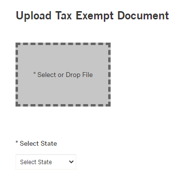How do I place a tax-exempt order online?