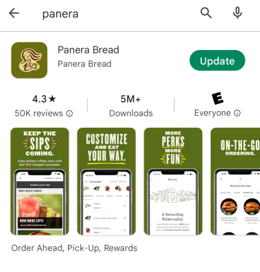 How can I download, un-install, or re-install the Panera app?