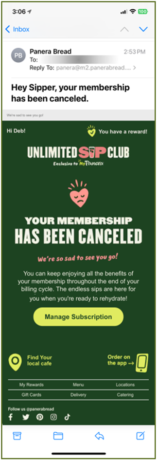 How can I cancel my Unlimited Sip Club Subscription or trial subscription?