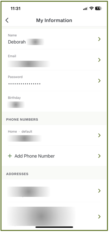 How do I navigate the Panera mobile app?