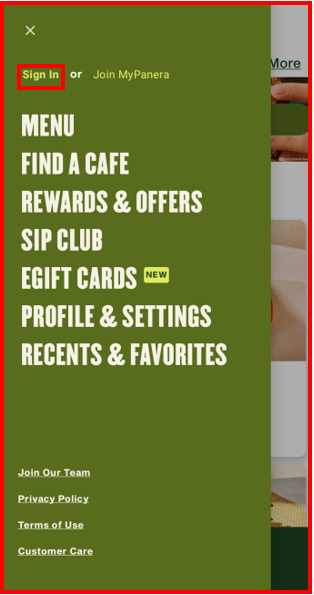 How do I sign up for MyPanera?