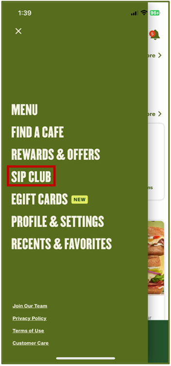 How do I enroll in the Unlimited Sip Club?