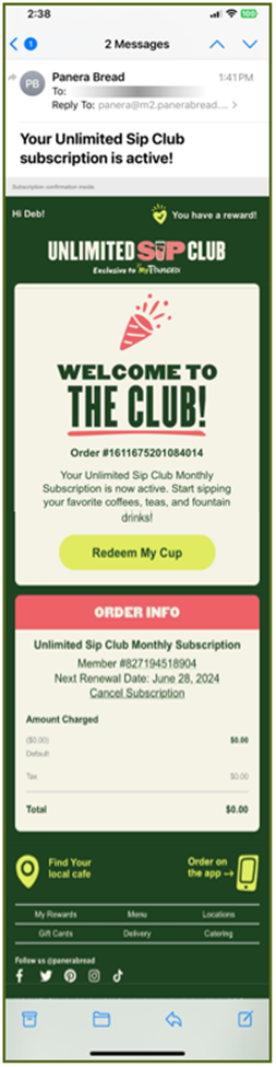 How do I enroll in the Unlimited Sip Club?