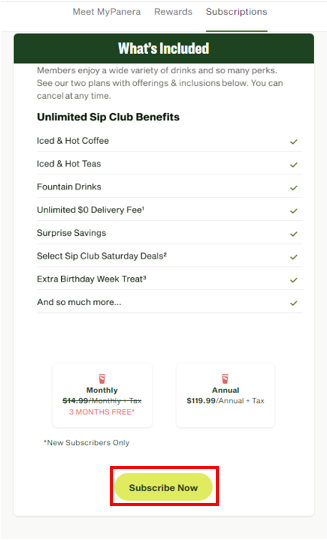 How do I enroll in the Unlimited Sip Club?