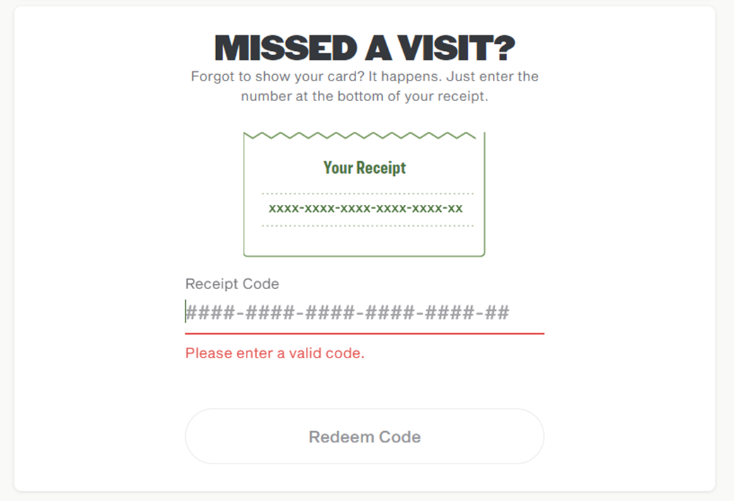 I forgot to use my MyPanera account for my visit - how can I get credit?